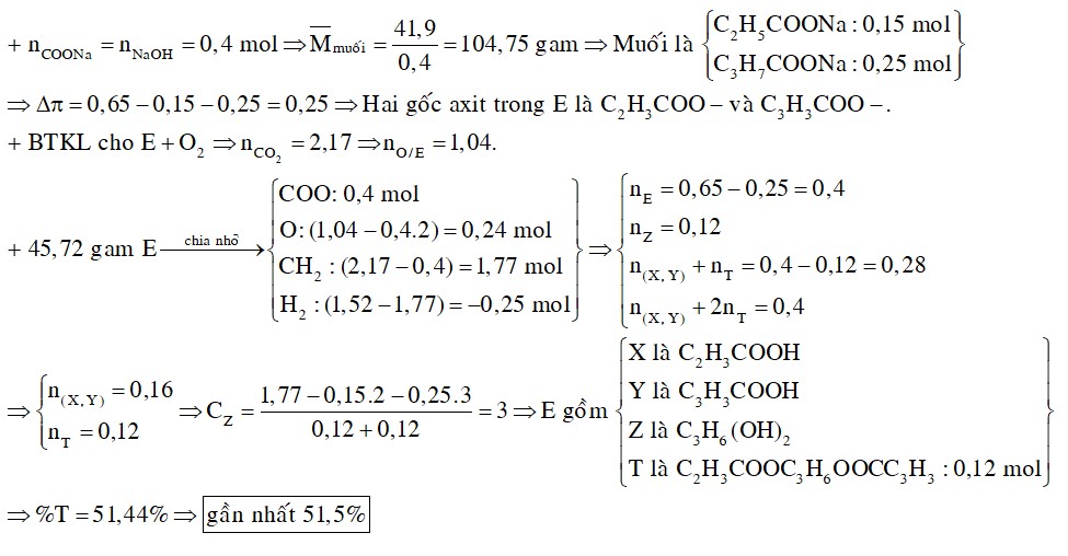 X, Y là hai axit cacboxylic đều mạch hở, đơn chức, hơn kém nhau một ...
