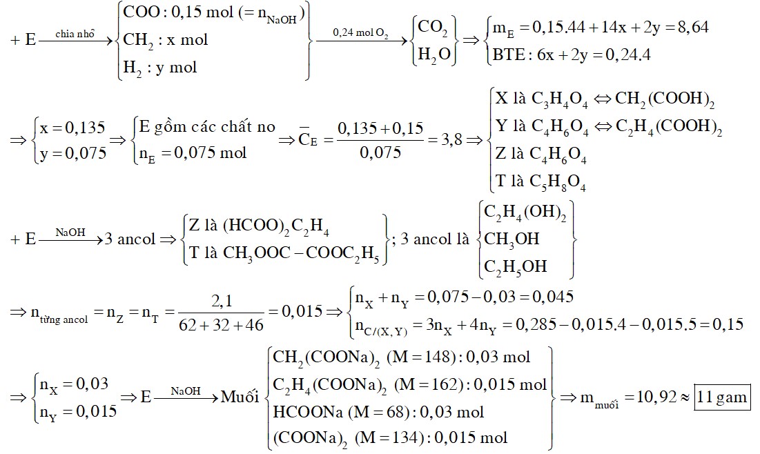 X và Y là hai axit cacboxylic hai chức, mạch hở kế tiếp nhau trong dãy ...