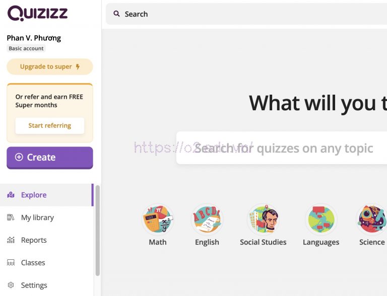 Hướng dẫn sử dụng Quizizz - O₂ Education